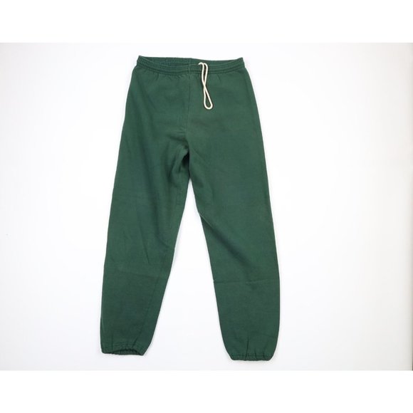Vintage | Pants | Vintage 9s Streetwear Large Faded Blank Sweatpants Joggers Hunter Green Usa ...